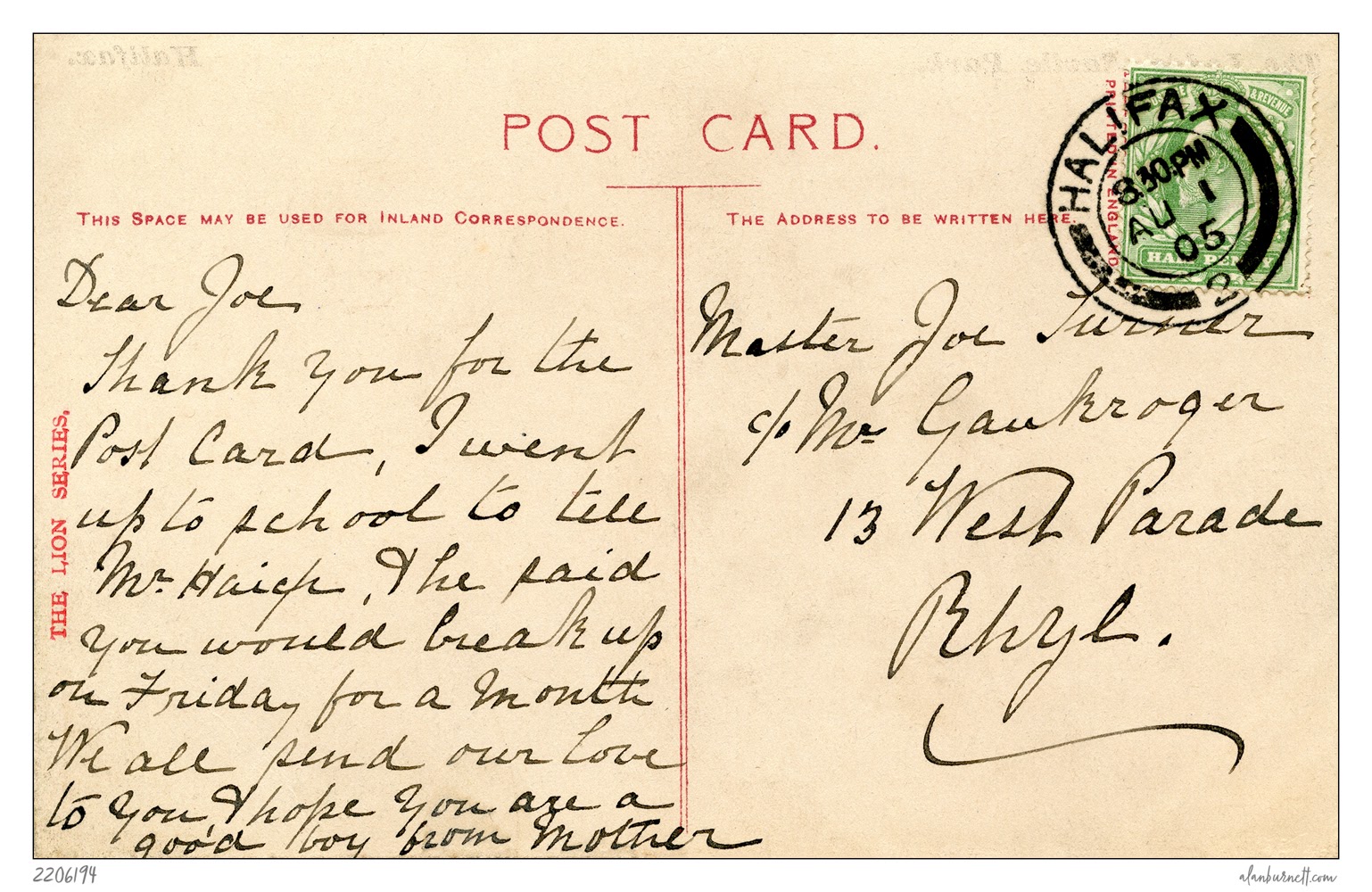 A Mystery Wrapped Up In An Enigmatic Postcard – alanburnett.com